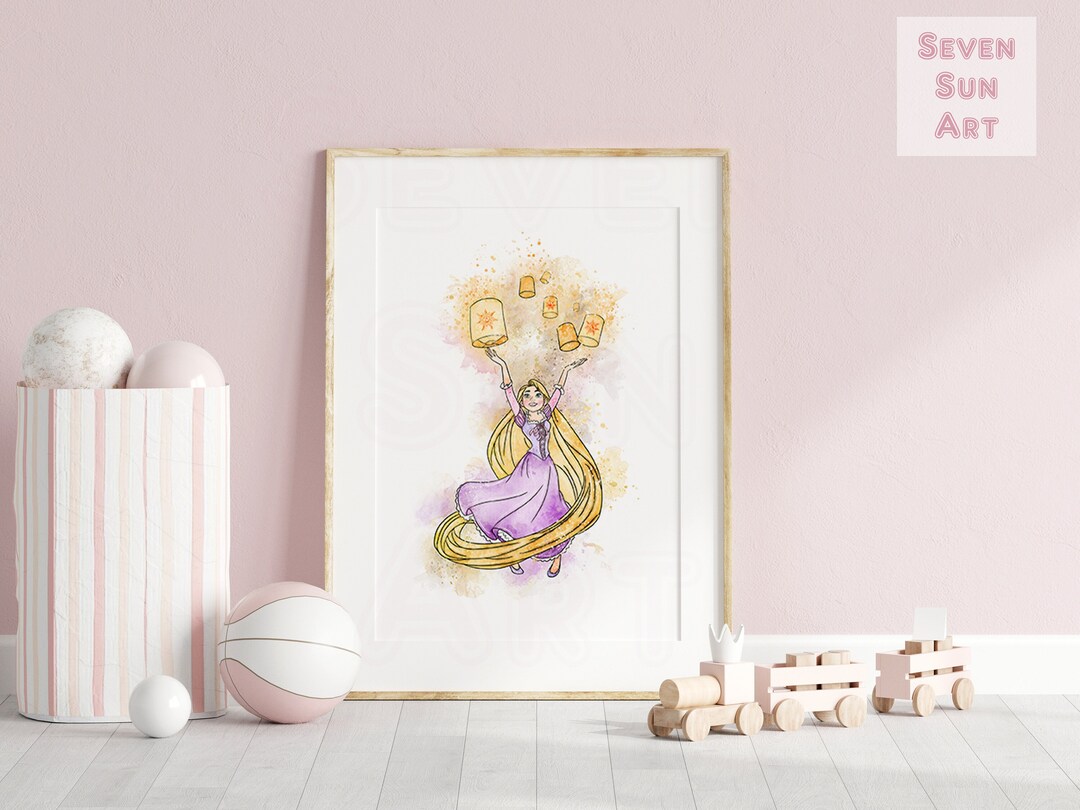 Rapunzel Poster, Tangled Poster, Rapunzel Nursery Prints, Rapunzel ...