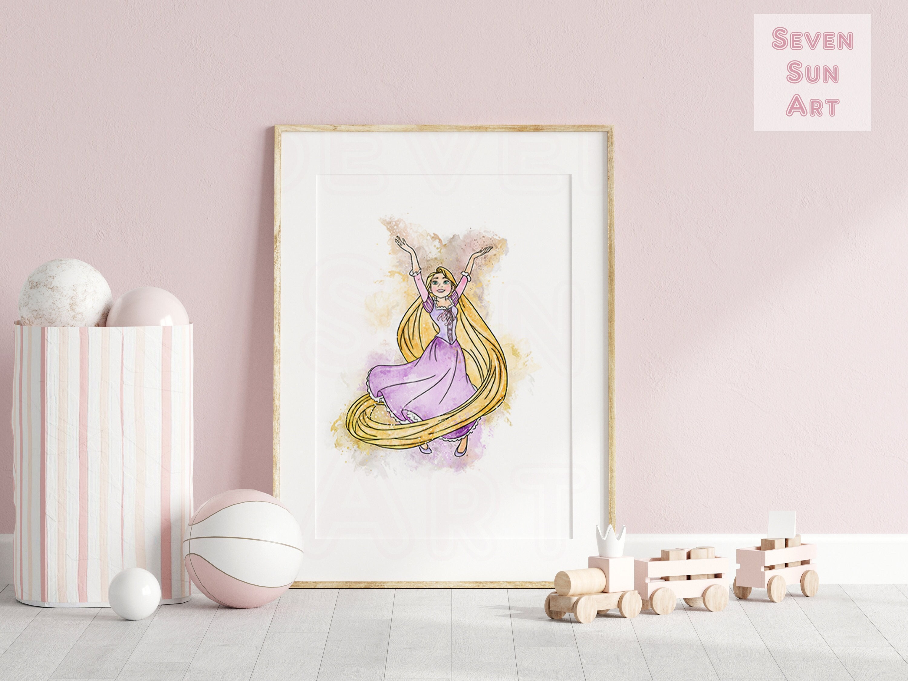 Rapunzel Poster Tangled Poster Rapunzel Nursery Prints - Etsy