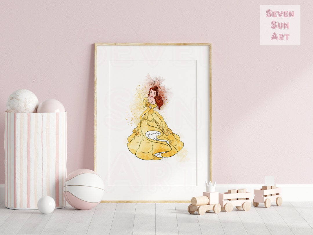 Beauty and the Beast Prints Printable Wall Art Poster Nursery Decor ...
