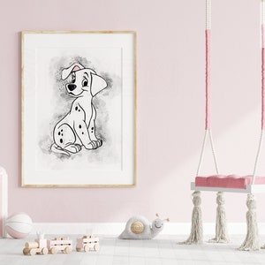 101 Dalmatians Printable Wall Art Work 101 Dalmatians Nursery Prints ...