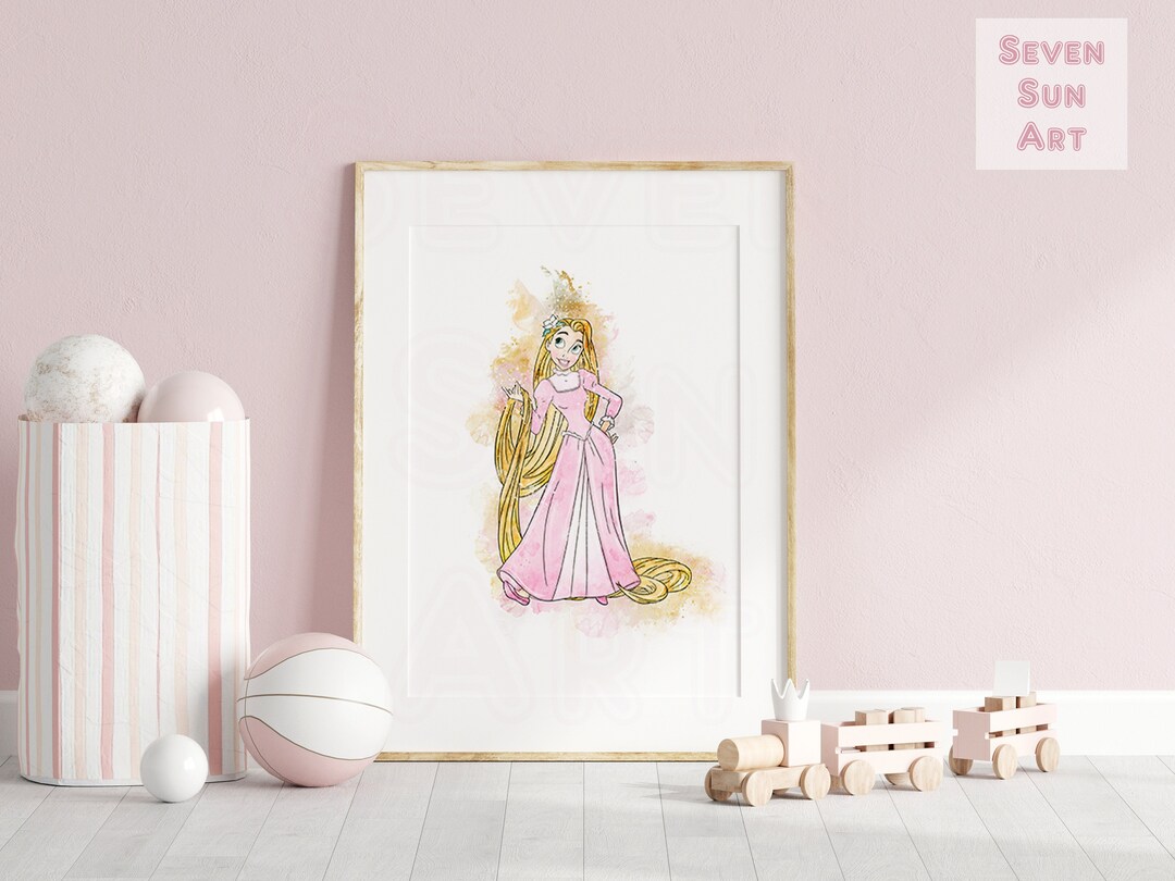 Rapunzel Poster, Tangled Poster, Rapunzel Nursery Prints, Rapunzel ...