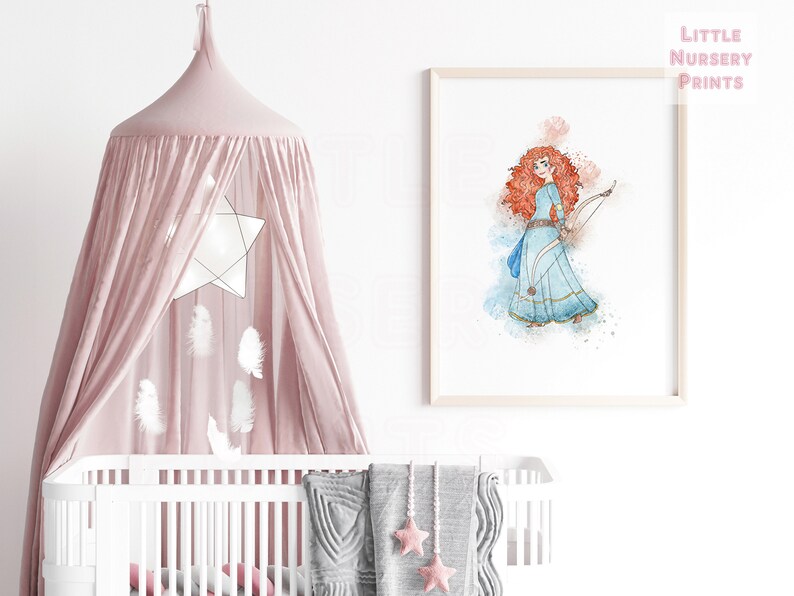 Princess Wall Art Princess Nursery Princess Room Decor - Etsy
