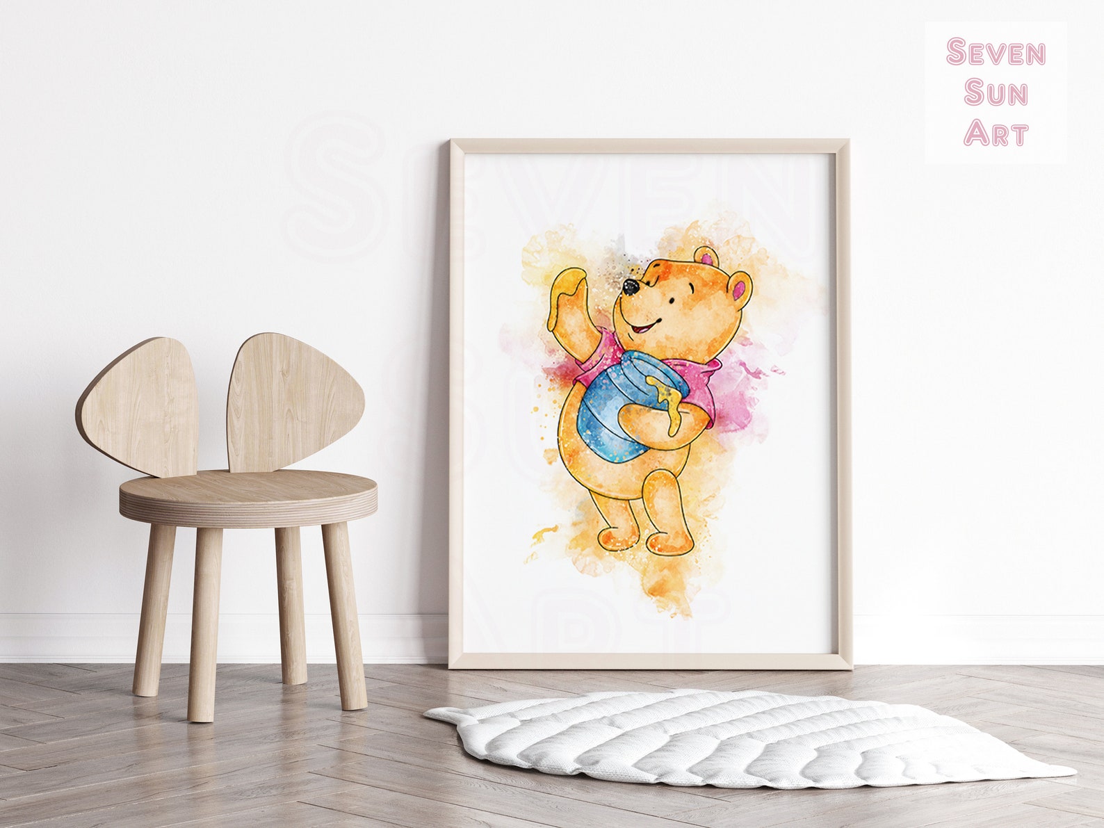 Winnie the Pooh Art, Winnie the Pooh Nursery, Winnie the Pooh Wall Art ...