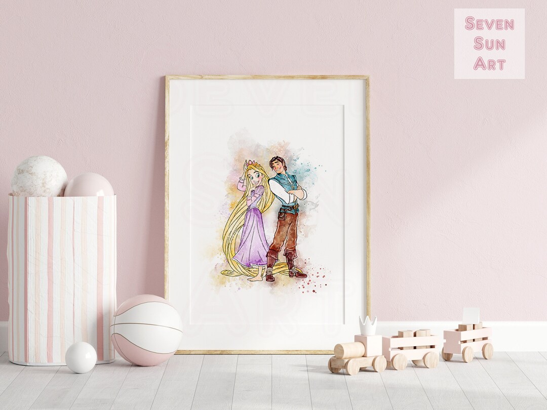 Rapunzel Poster, Tangled Poster, Rapunzel Nursery Prints, Rapunzel ...