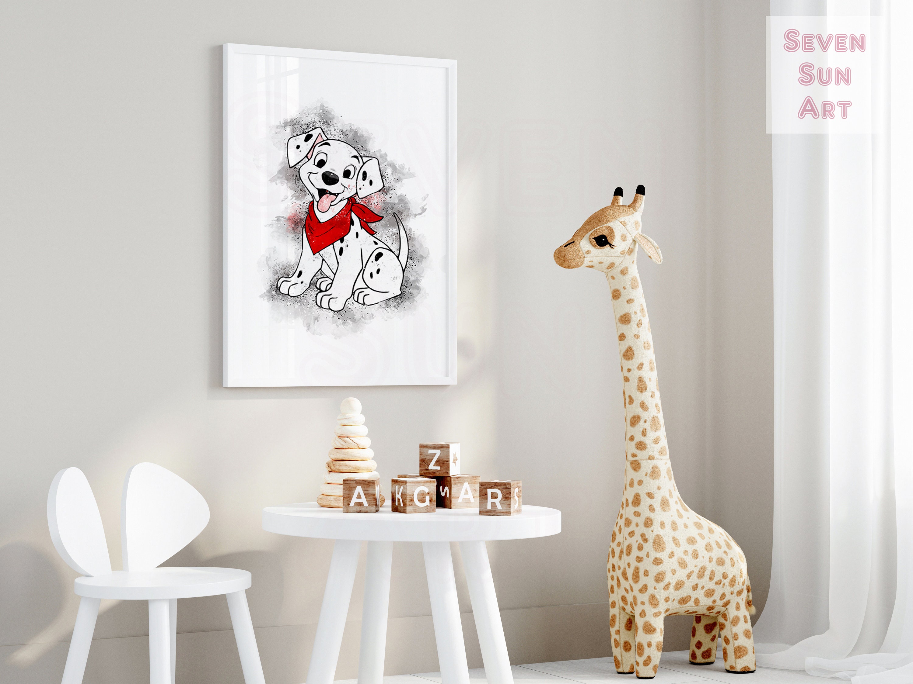101 Dalmatians Printable Wall Art Work 101 Dalmatians Nursery Prints ...