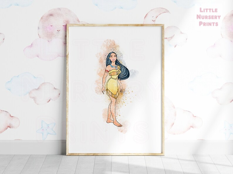 Princess Wall Art Princess Nursery Princess Room Decor - Etsy