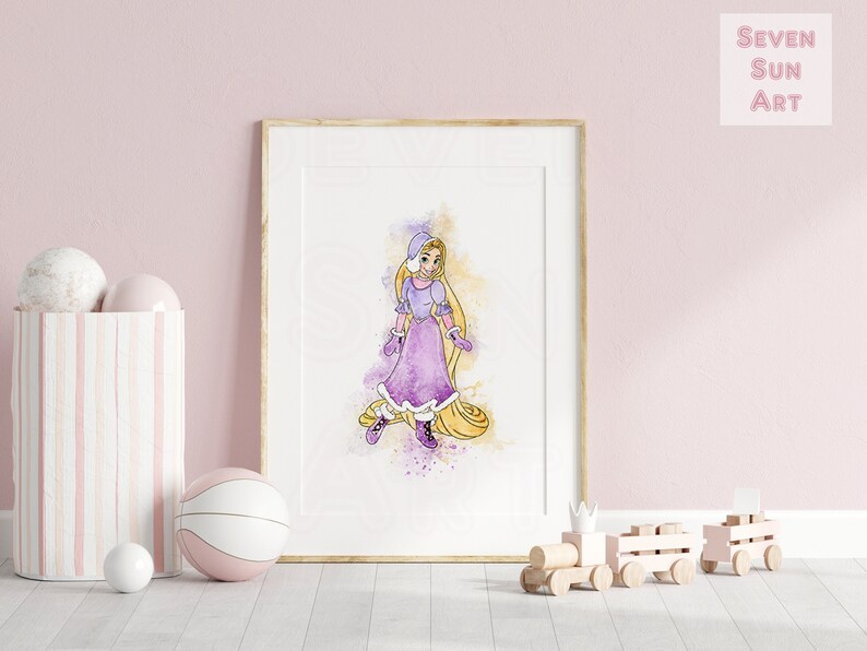 Rapunzel Poster, Tangled Poster, Rapunzel Nursery Prints, Rapunzel ...