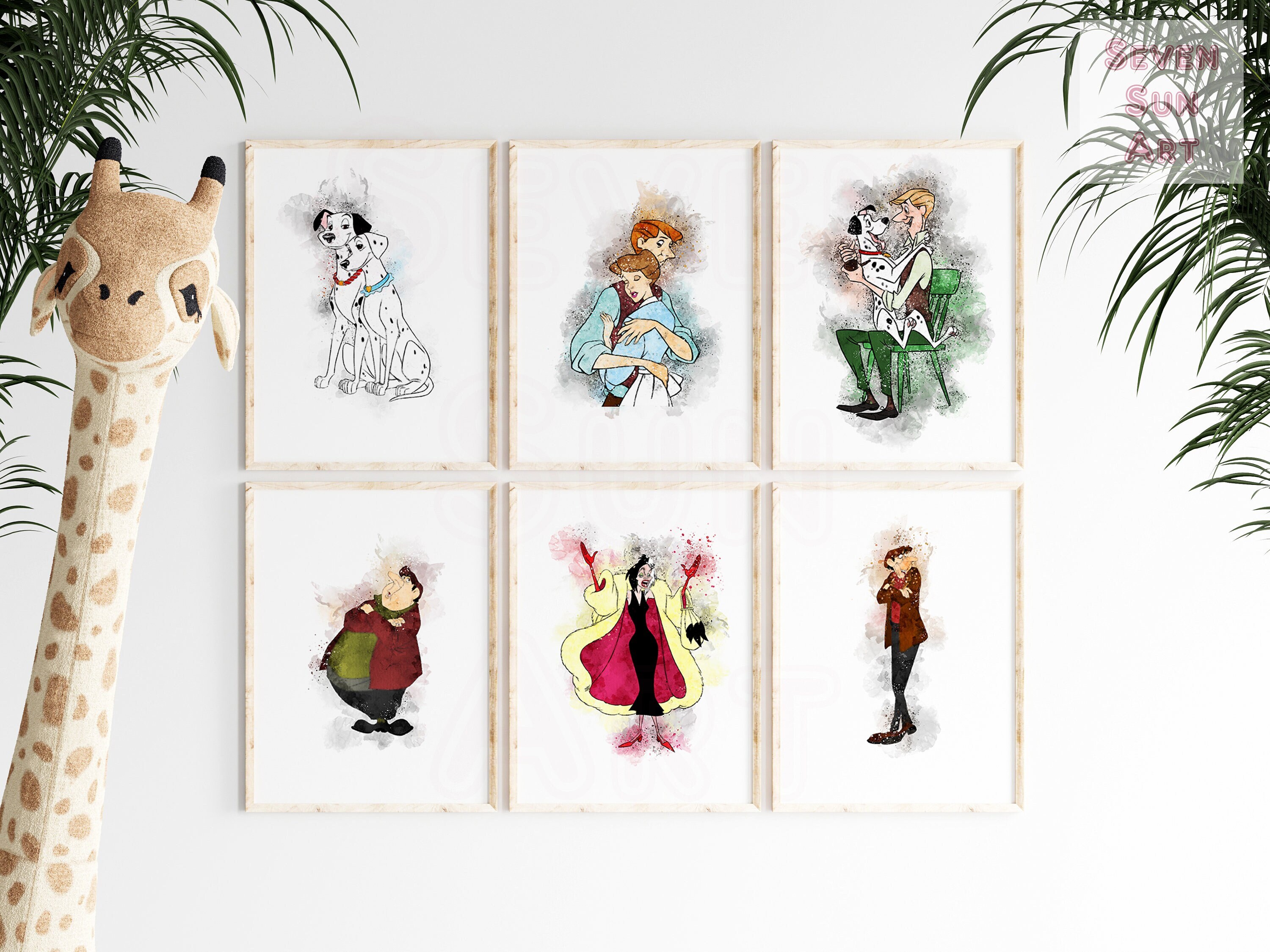 101 Dalmatians Printable Wall Art Work 101 Dalmatians Nursery Prints ...