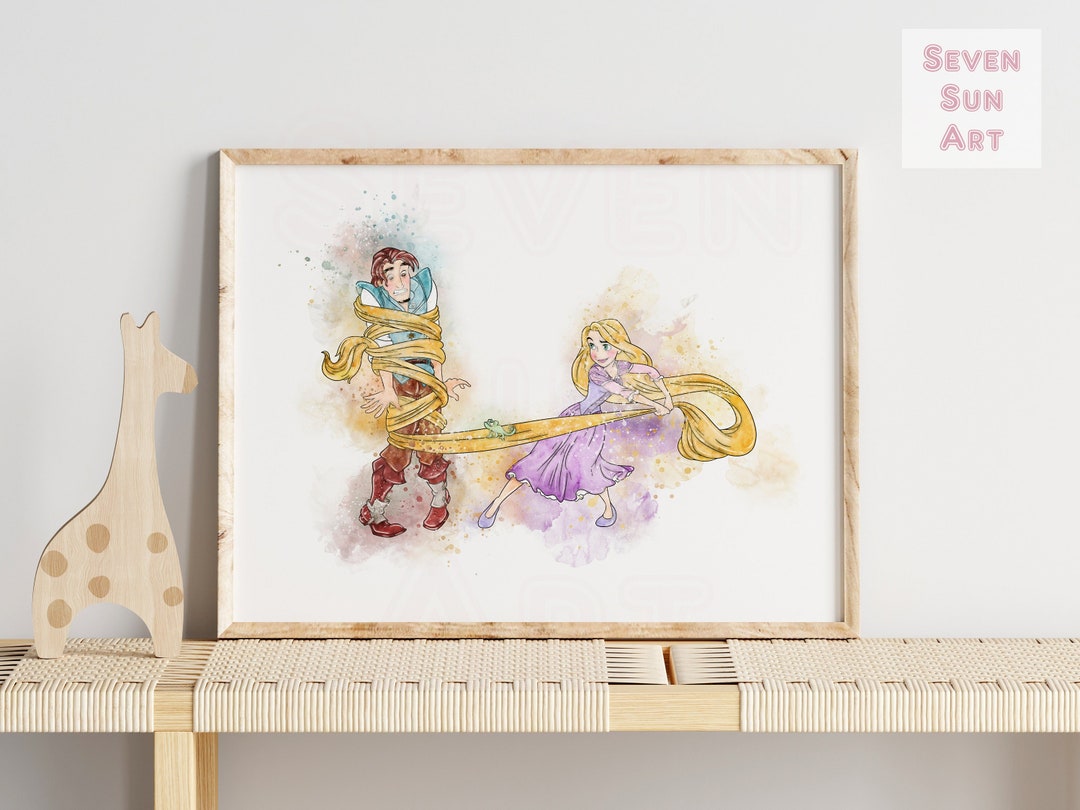 Rapunzel Poster, Tangled Poster, Rapunzel Nursery Prints, Rapunzel ...