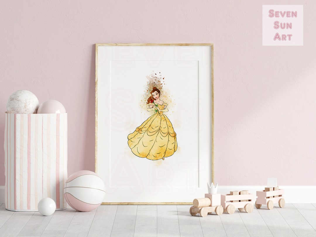 Beauty and the Beast Prints Printable Wall Art Poster Nursery Decor ...