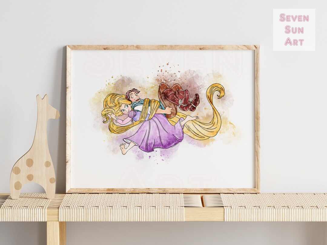 Rapunzel Poster, Tangled Poster, Rapunzel Nursery Prints, Rapunzel ...