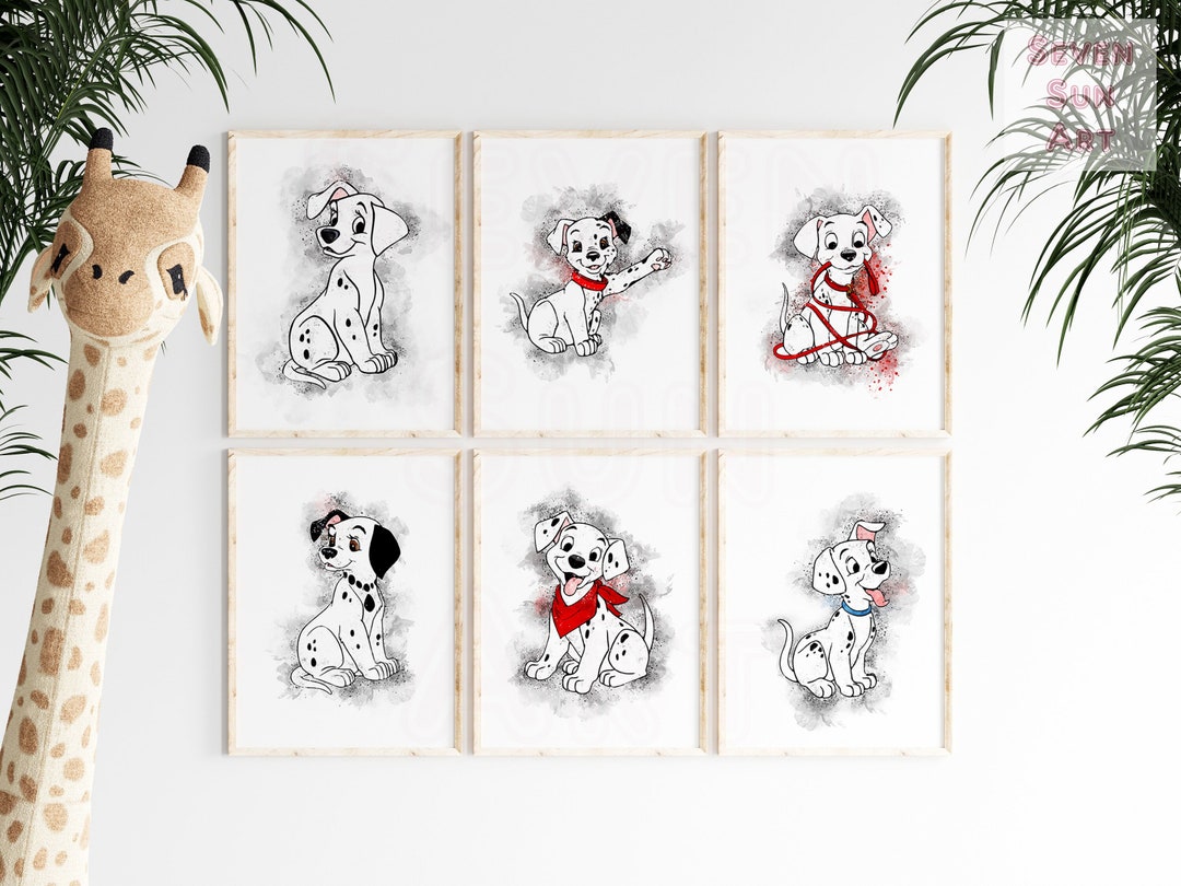 101 Dalmatians Printable Wall Art Work 101 Dalmatians Nursery Prints ...