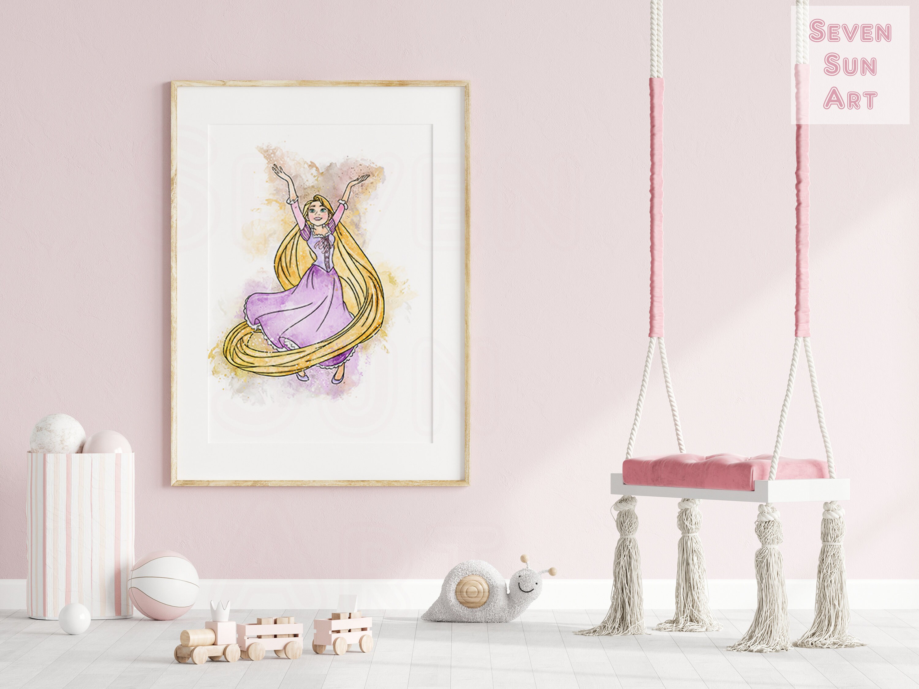 Rapunzel Poster Tangled Poster Rapunzel Nursery Prints - Etsy