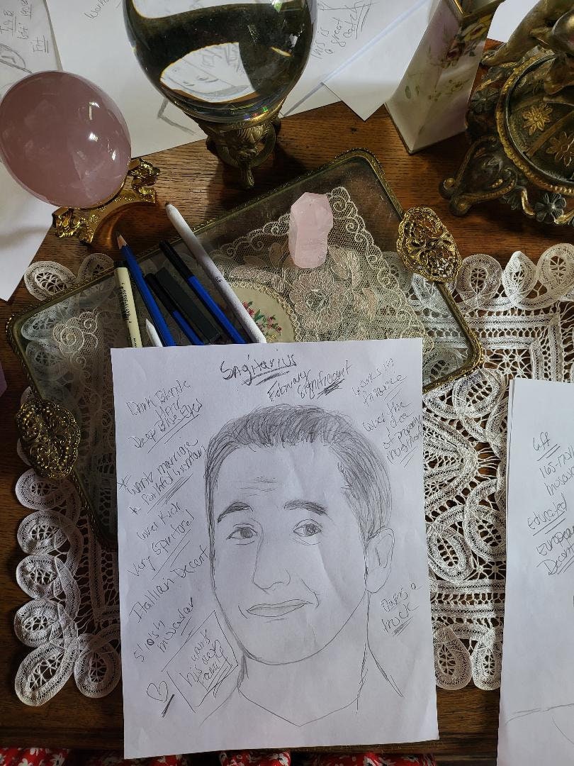 Future Husband Drawing, Future Soulmate, Psychic Drawing, Psychic ...