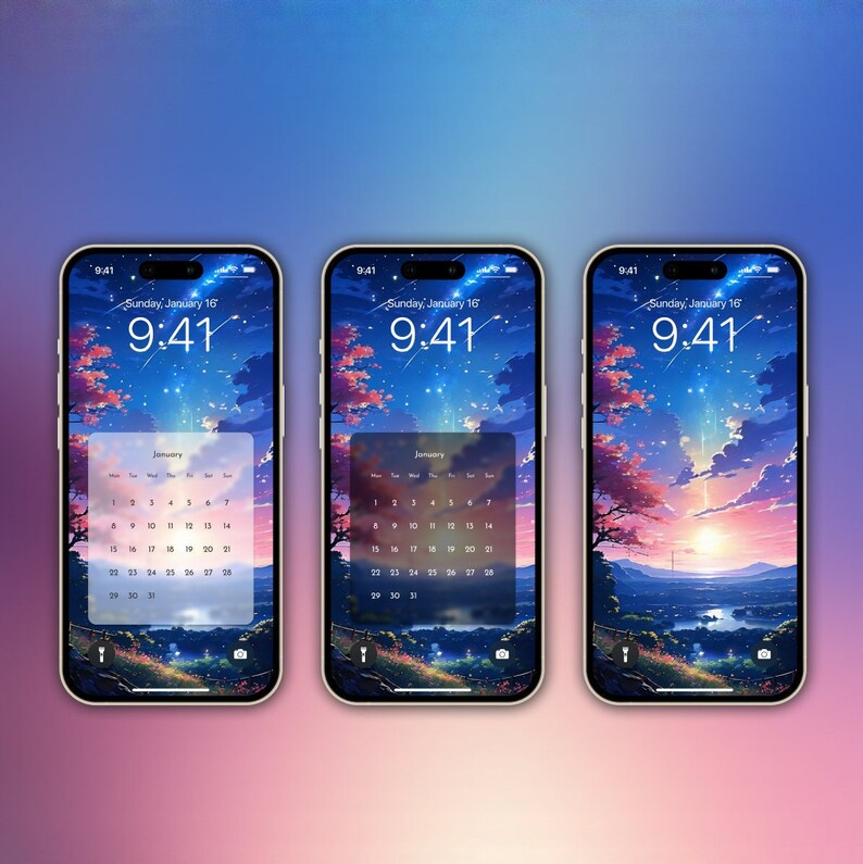 2024 Phone Digital Calendar Wallpaper, Elegant, Aesthetic Calendars ...