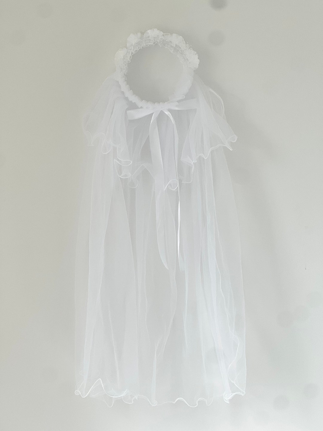 Girls White First Communion Veils, First Communion Gown, First ...