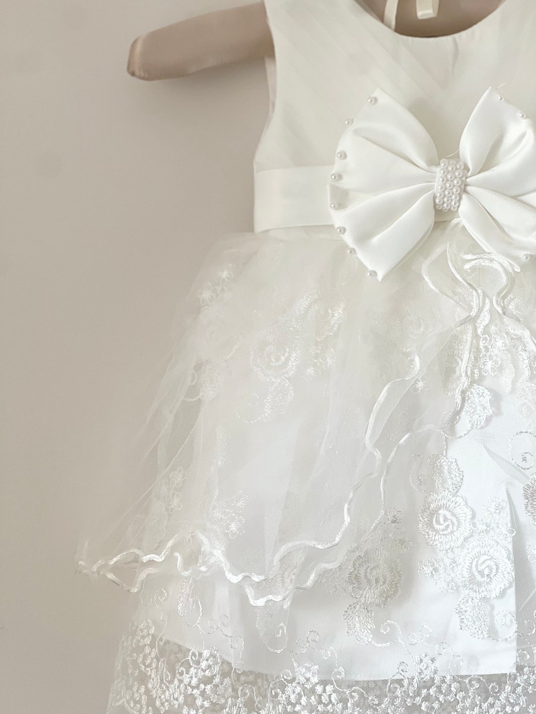 Lace Baby Baptism Dress, Baby Girls Christening Gown, Complete Baby ...