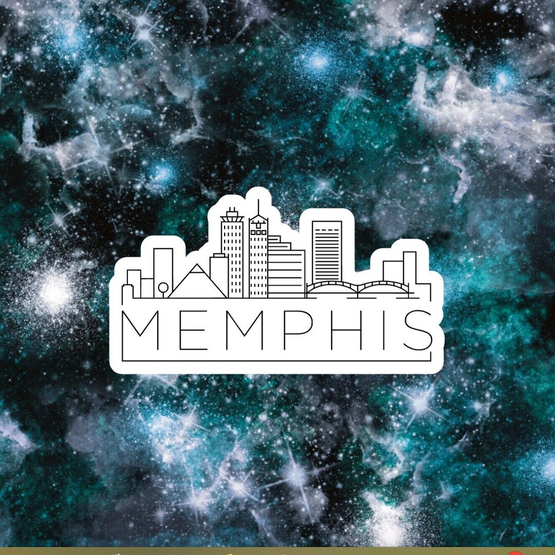 Memphis City Skyline Vinyl Die Cut Sticker|water Resistant|travel ...