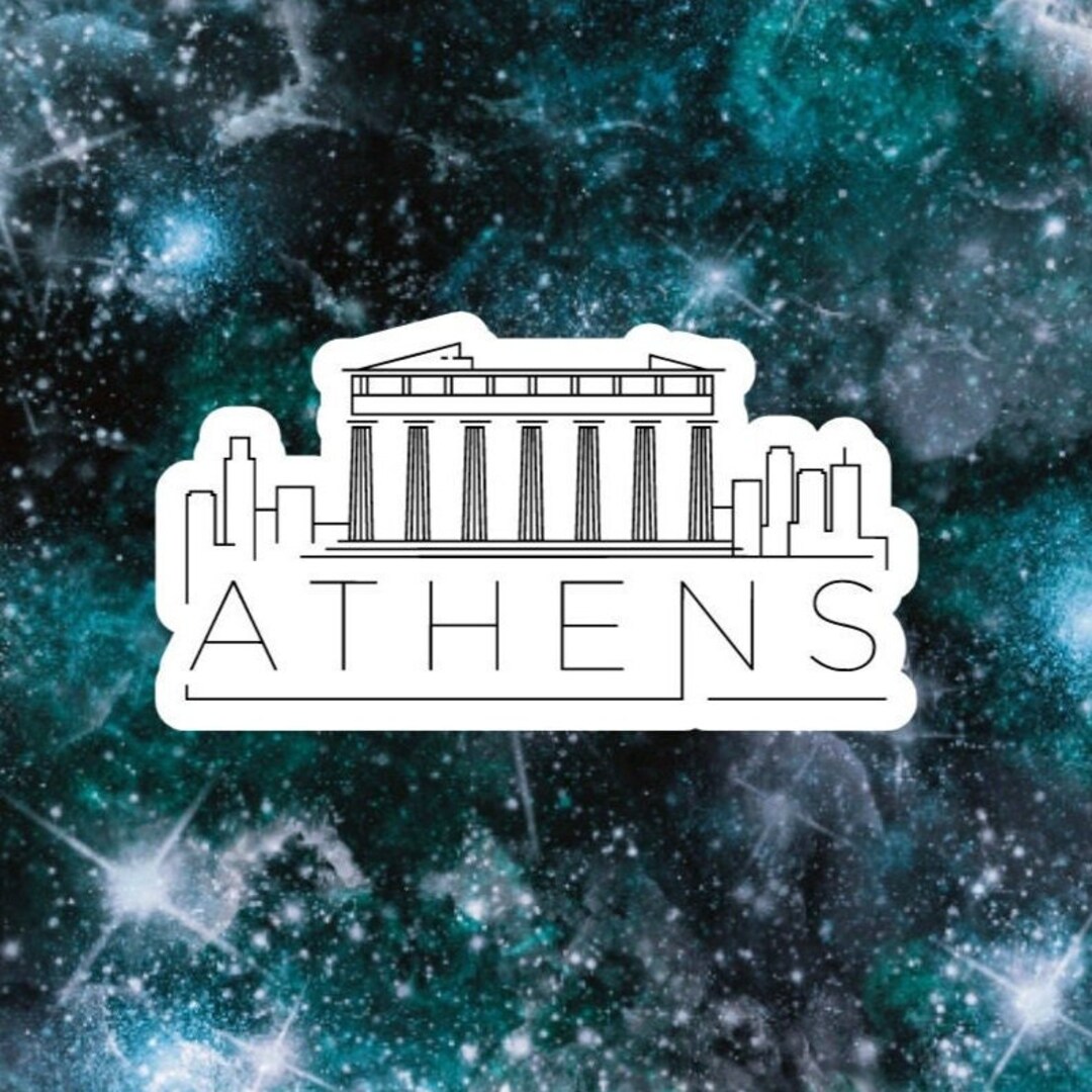 Athens City Skyline Vinyl Die Cut Sticker|travel Stickerfriend Gift ...