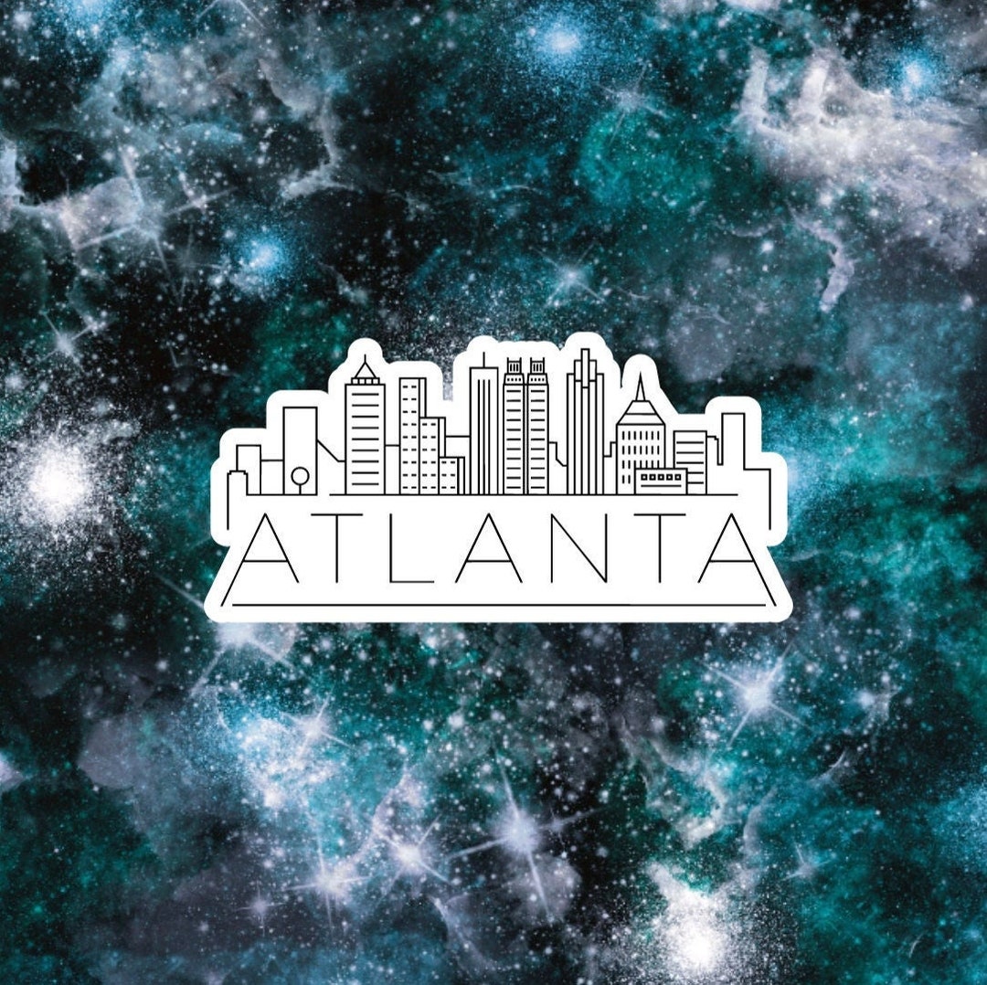 Atlanta City Skyline Die Cut Vinyl Sticker|water Resistant|planner ...