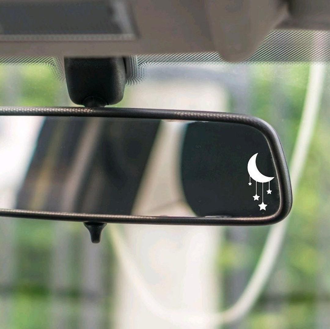 Moon and Stars Vinyl Die Cut Decal|rearview Mirror Sticker|vanity ...