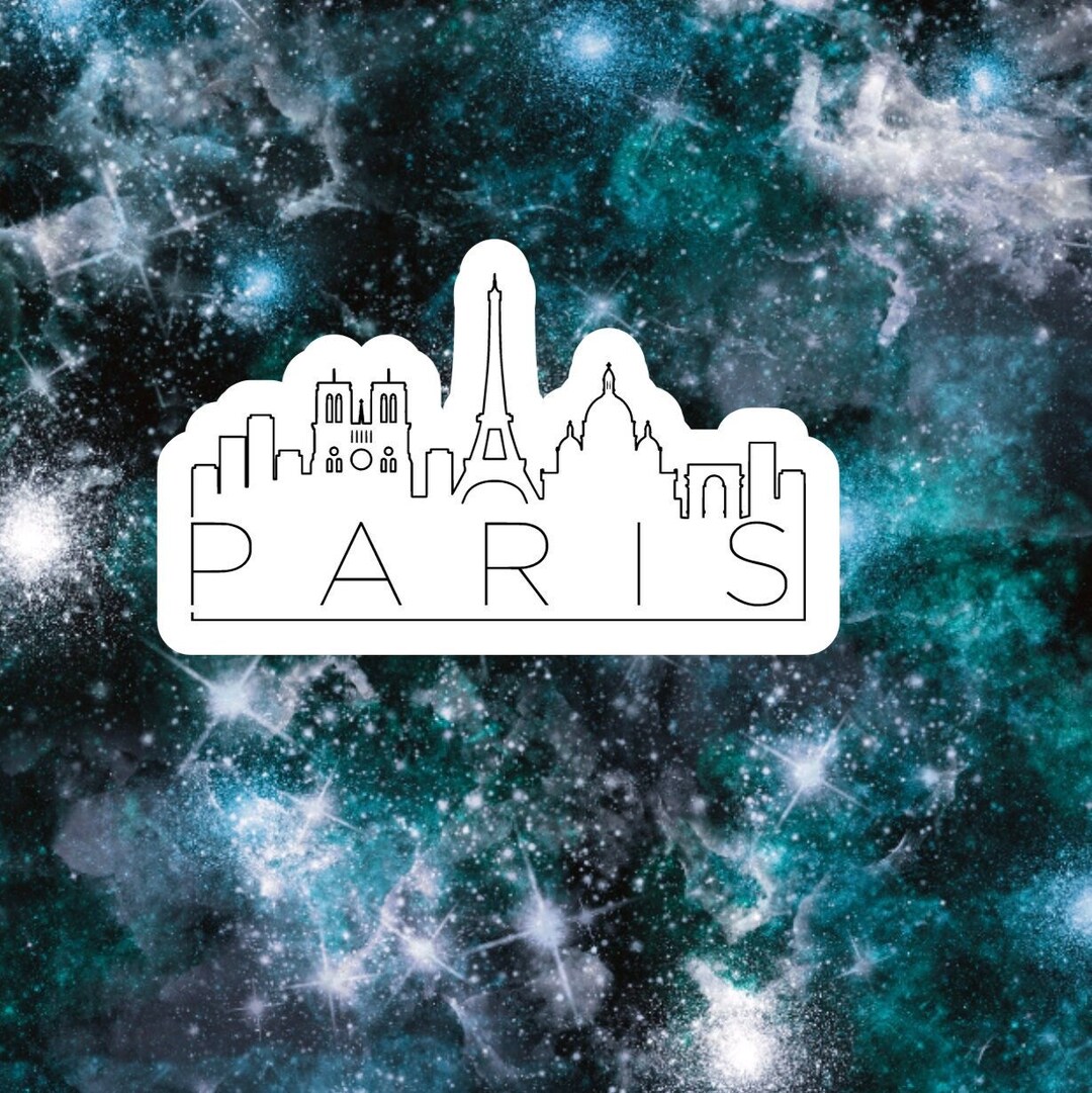 Paris City Skyline Sticker|france|journal|planner|travel Sticker|travel ...