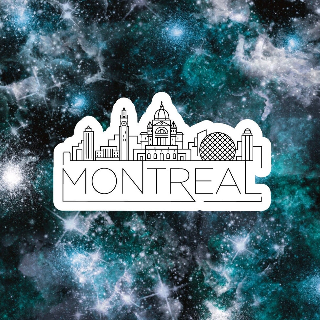 Montreal Quebec City Skyline Vinyl Die Cut Sticker|best Friend Gift ...