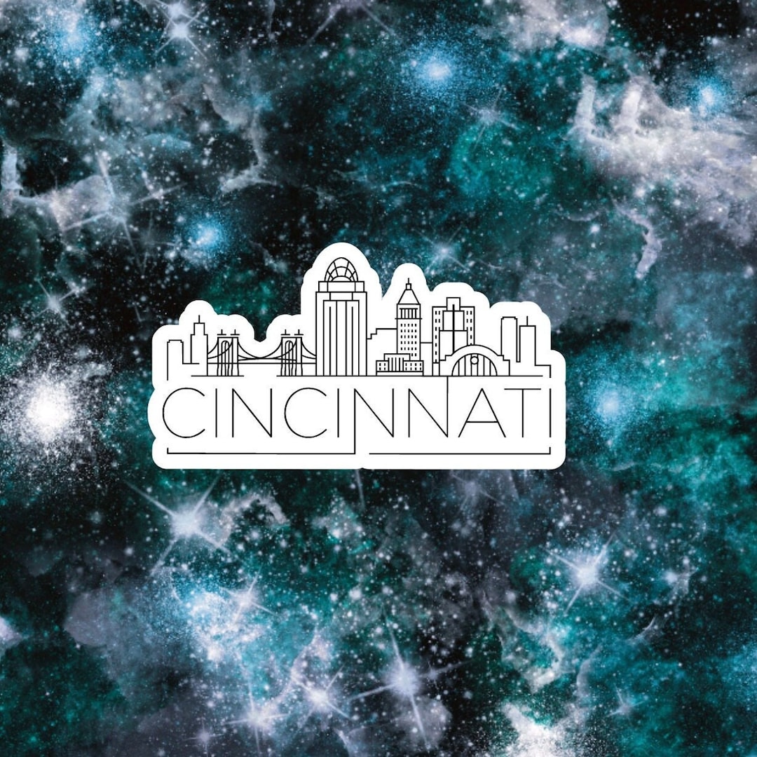Cincinnati City Skyline Die Cut Vinyl Sticker|friend Gift|planner ...