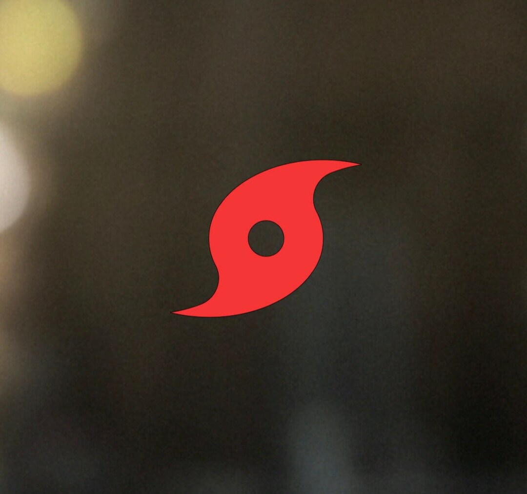 Hurricane Symbol Die Cut Decal|storm Warning Sticker|gift|logo|laptop ...