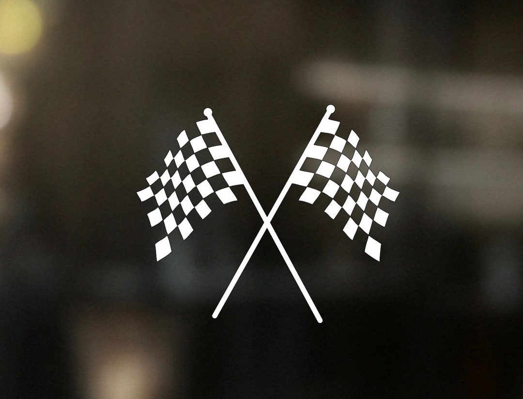 Racing Checkered Flags Vinyl Die Cut Decal|window Decal|truck|car|best ...