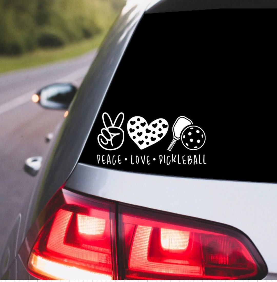 Pickleball Vinyl Die Cut Decal|car Decal|truck|jeep|sports|birthday ...