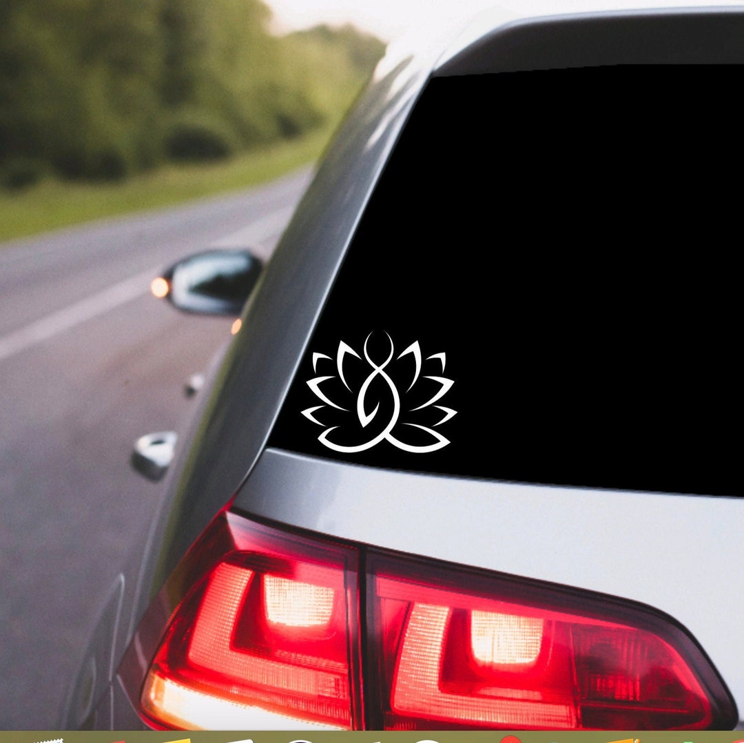 Lotus Flower Vinyl Decal|car Window|laptop|phone|friend Gift|yoga ...