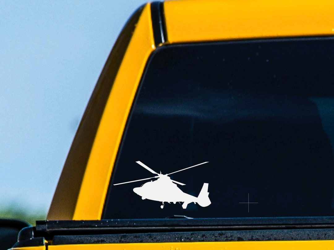 Helicopter Vinyl Die Cut Decal| Car|truck|bumper Sticker|pilot Gift ...
