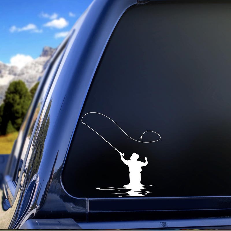 Fly Fishing Decal - Etsy