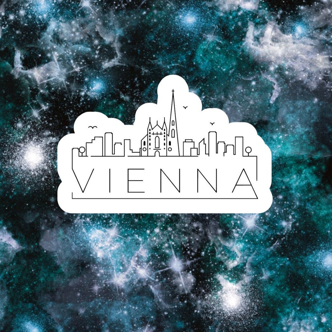 Vienna City Skyline Vinyl Die Cut Sticker|austria|capital|journal ...