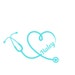 Personalized Heart Stethoscope Car Decal|laptop Decal|stocking Stuffer ...