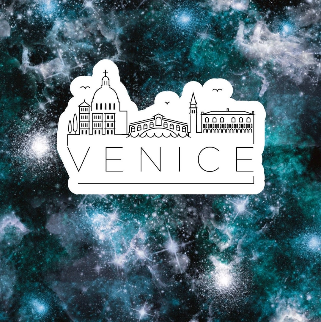 Venice City Skyline Vinyl Die Cut Sticker|travel|best Friend Gift ...