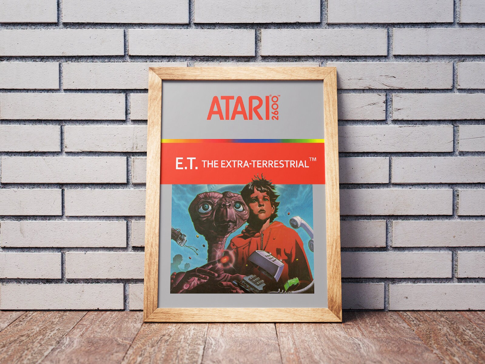 Vintage Atari 2600 Game Box Art Poster E.T - Etsy