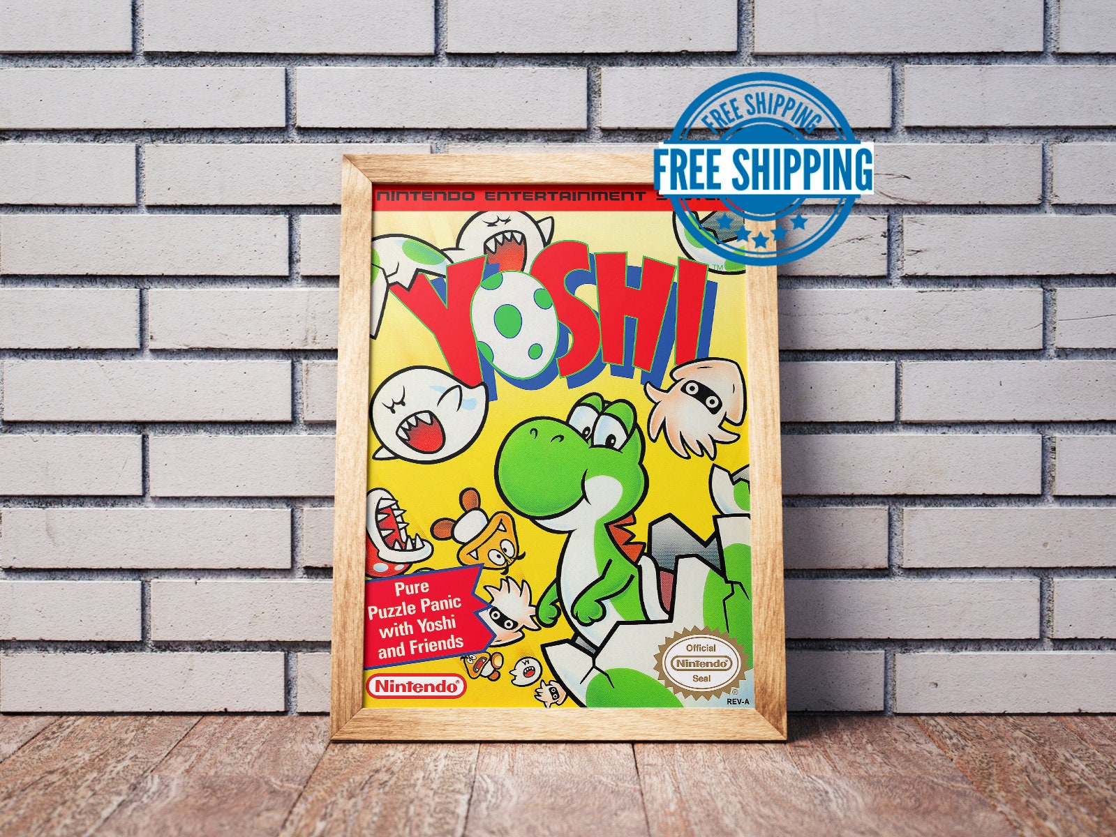 Vintage NES Game Box Art Poster, Yoshi - Etsy