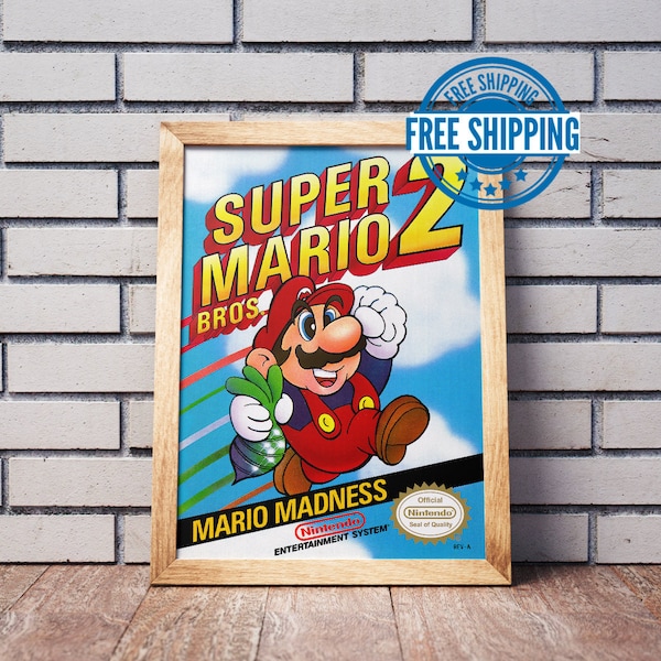 Super Mario Bros 2 Poster - Etsy