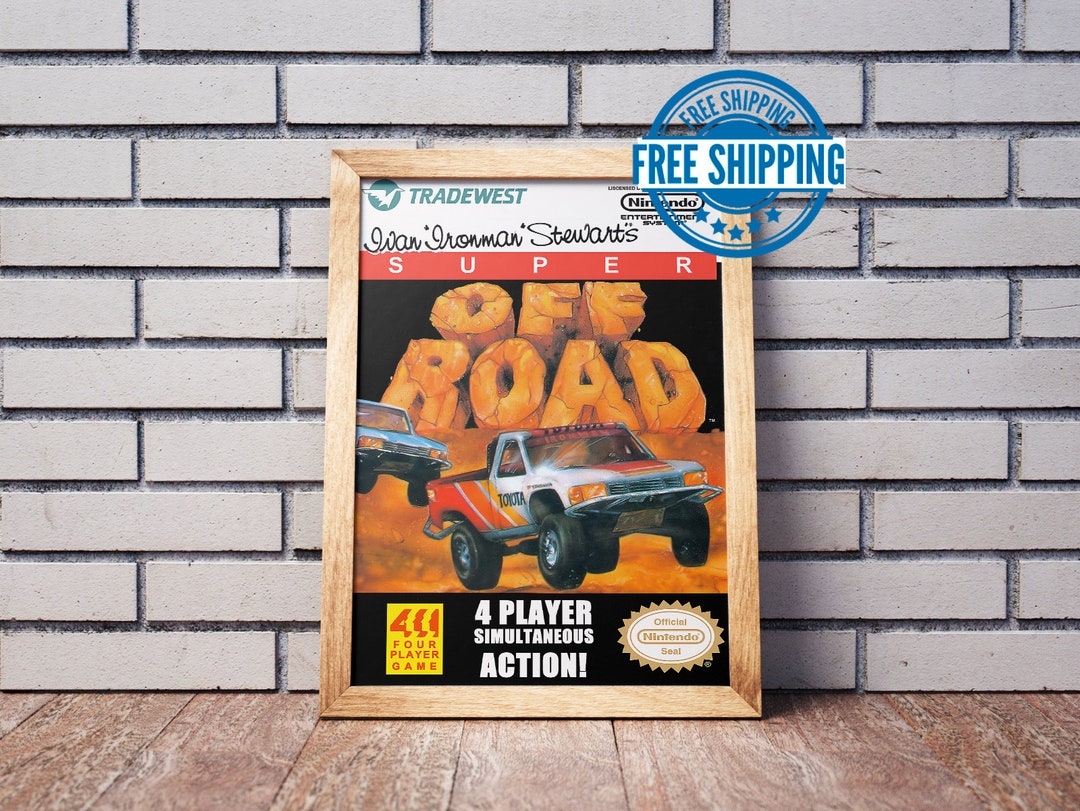 Vintage NES Game Box Art Poster, off Road - Etsy