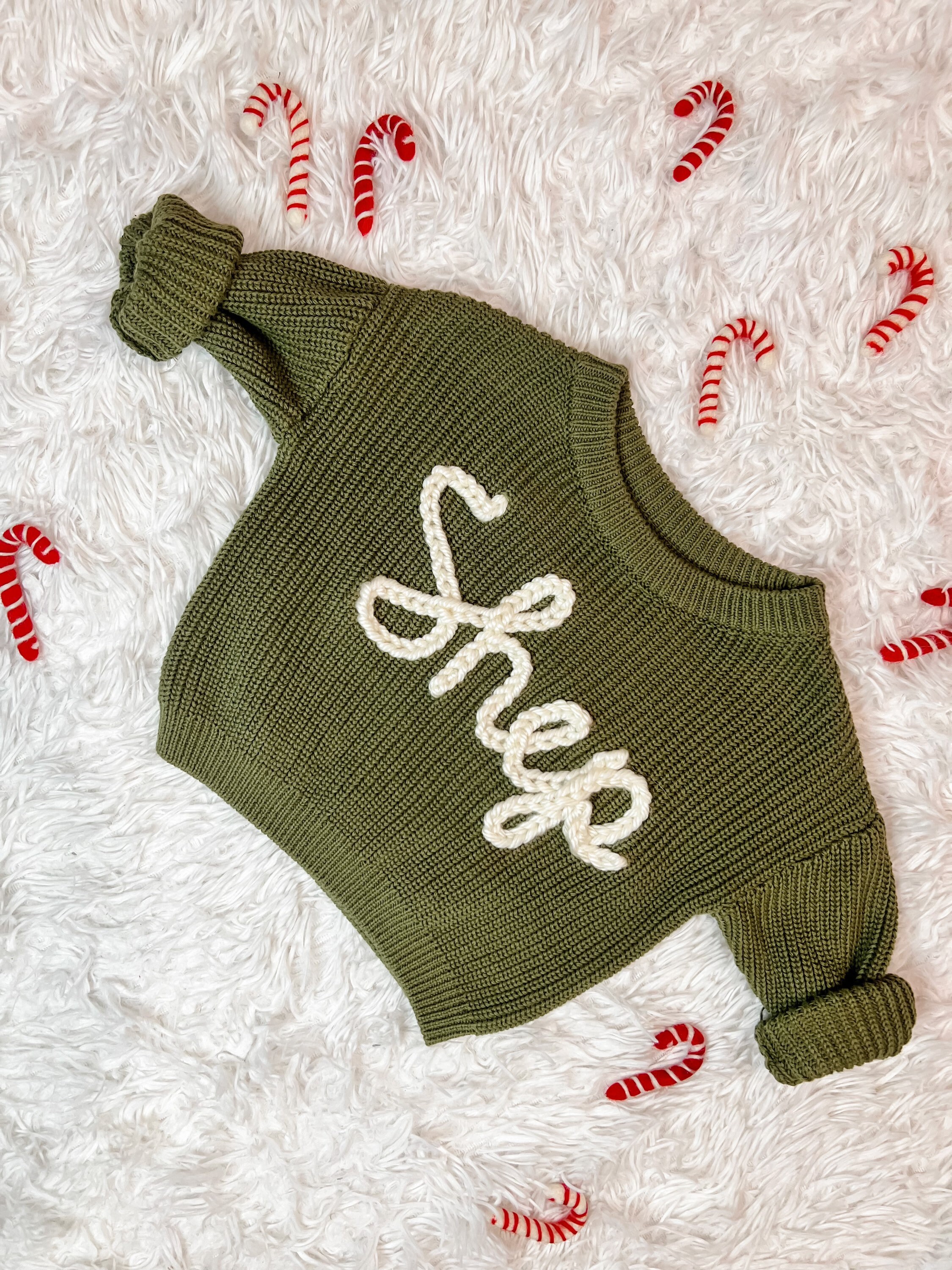 PERSONALIZED Hand Embroidered Baby Toddler pine Name - Etsy
