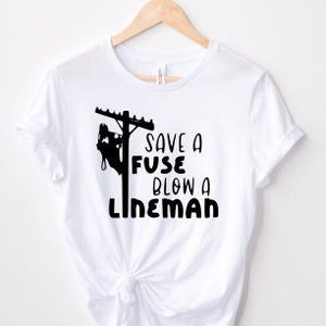 Lineman Logo: Save a Fuse, Blow a Lineman - Etsy