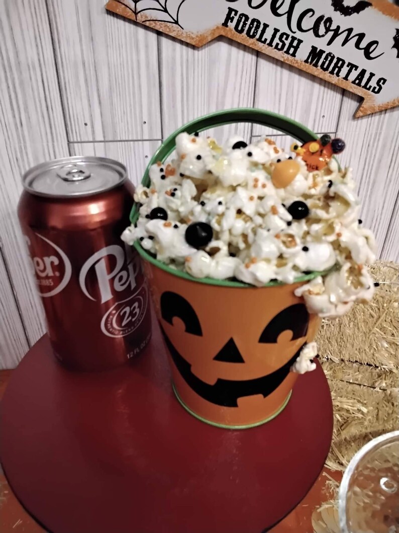 Halloween Popcorn, Halloween Treats, Fake Popcorn, Photo Prop, Decor - Etsy
