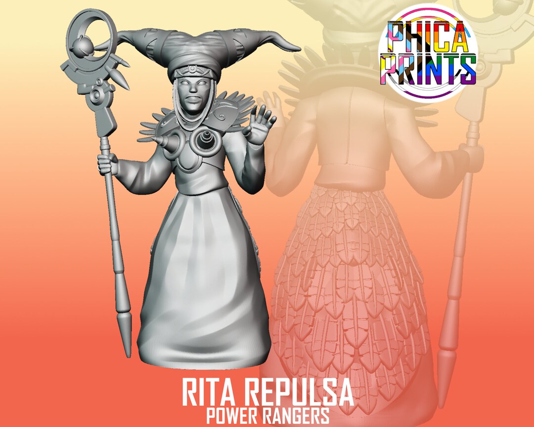 Rita Repulsa 35mm power Rangers FANART D&D tabletop - Etsy UK