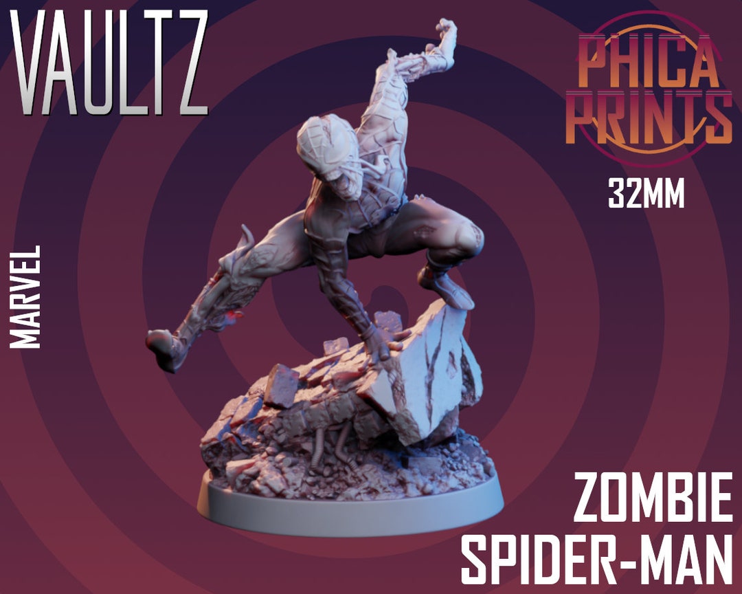Zombie Spider-man 32mm marvel FANART zombicide D&D - Etsy UK