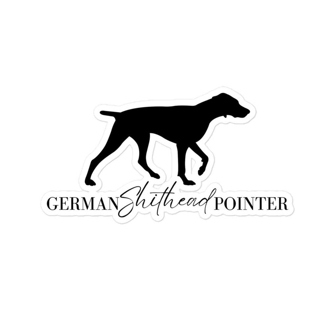 GSP Sticker German Shithead Pointer Logo - Etsy