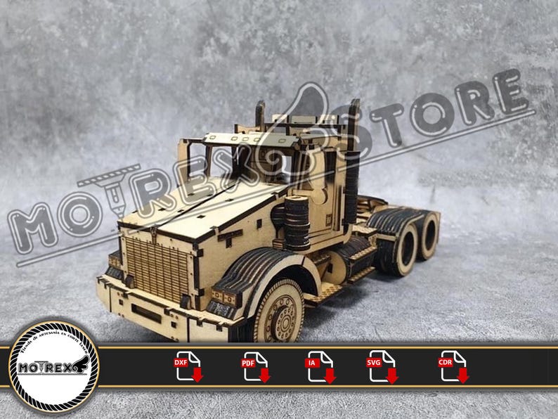 Kenworth T800 Truck Files 3mm Cnc Laser Cut Dxf, Ai, Cdr, Pdf, Svg. Etc ...