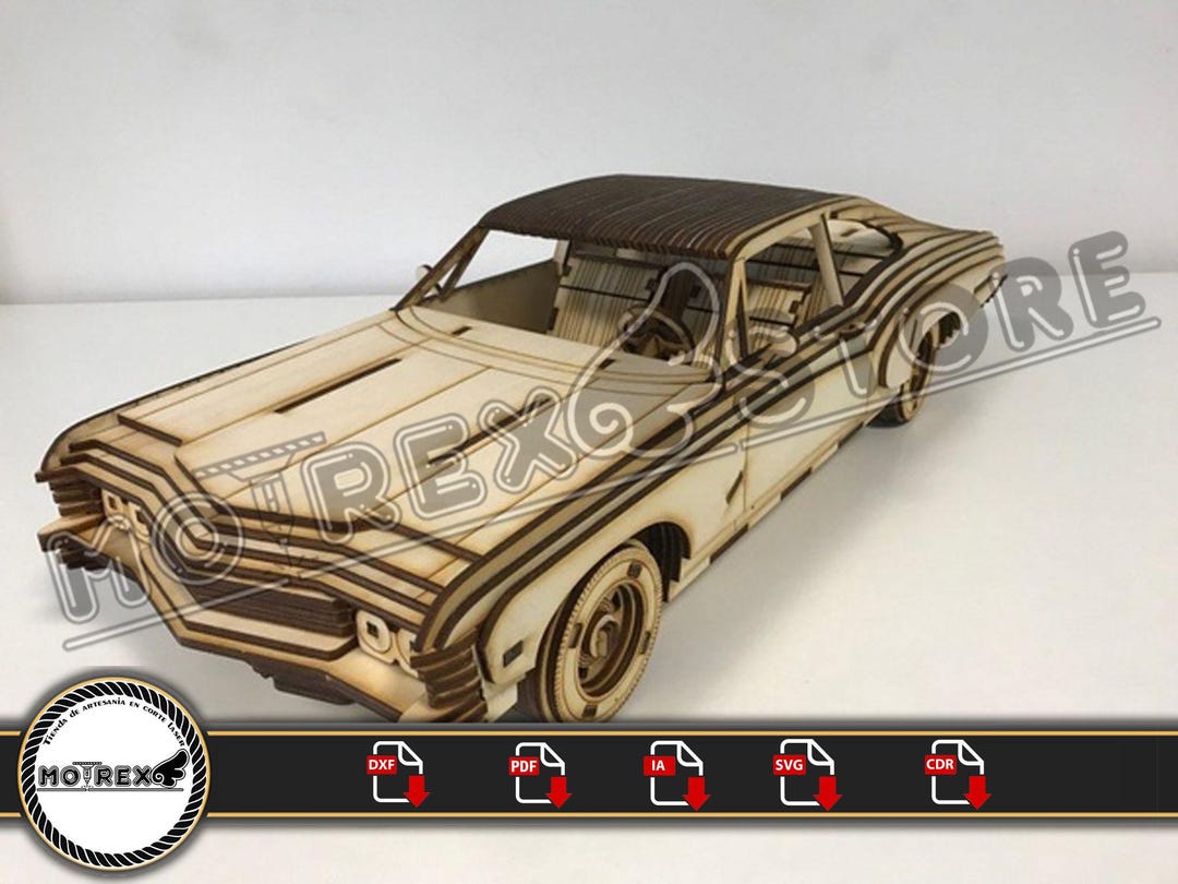 Chevrolet Impala 1967 Cnc Laser Cut Dxf, Ai, Cdr, Pdf, Svg Files. Etc ...