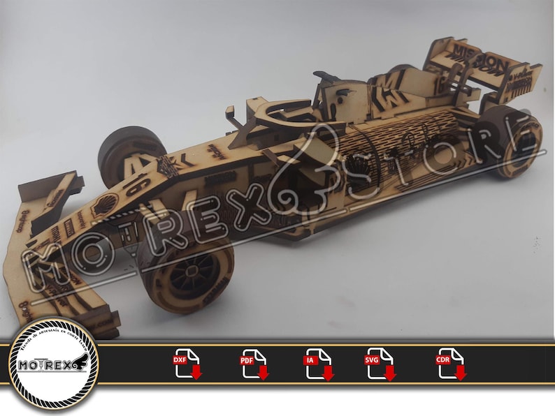 Ferrari SF 1000 3mm Cnc Laser Cut Dxf, Ai, Cdr, Pdf, Svg Files. Etc ...